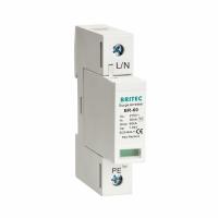 China BRITEC Surge Protection Device Type 2 60kA 1P Lightning Arrester Surge Protector for sale