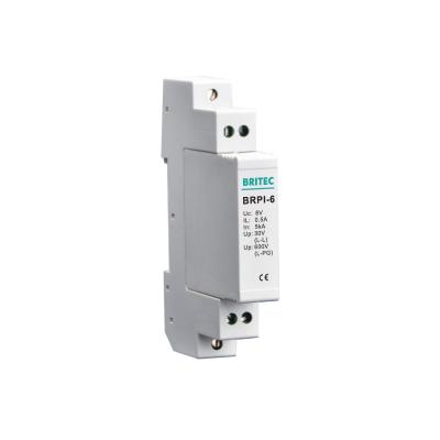 China 24V Data Surge Protector BRPI-2L-24 1ns Response Time IP20 Signal Surge Arrestor for sale