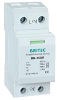 China BRITEC BR-25GR 1P 25kA Type 1 Surge Arrester SPD Surge Protection Device for sale