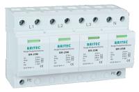 China BRITEC BR-25M 4P Type 1 Surge Protection Device 25kA IEC SPD Lightning Arrester for sale
