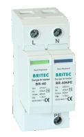 China BRITEC BR-40 4P Surge Protection Device Three Phase SPD 150V-440V 8/20 Waveform for sale