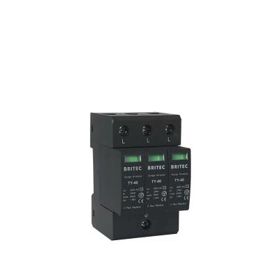 China TY-40 3P Surge Protection Device  275v Lightning Protector Spd Type 2 Lightning Arrester for sale