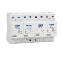 China BR-100 4P Type 2 Surge Protection Device 385V SPD 100kA Varistor Arrester for sale