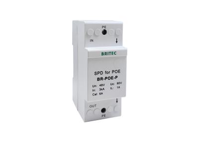 China Type2 P1 SPD POE Network Surge Protection Device 48V DC 34V AC with 150A Discharge Current for sale