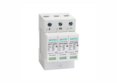China IP20 PV Surge Arrester 600V/1000V DC Type 2 with 40kA Discharge Capacity and -40°C to 80°C Operating Range for sale