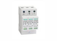 China 3 Pole DC 600V Photovoltaic Surge Protector 40kA SPD Type 2 Class II DIN Rail Mount for sale