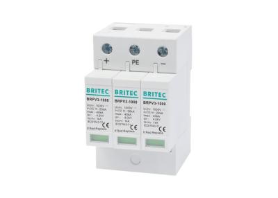 China PV 1000V 20kA 40kA 3 Pole Surge Protector Low Voltage SPD for Solar System for sale