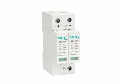 China Pluggable Type 2 Lightning Arrester 48V DC SPD with 20kA Surge Protection and 60A Load Capacity for sale