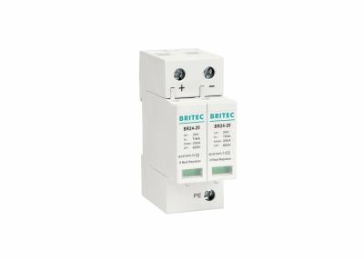 China 24V DC TVSS SPD Surge Protection Device Class II 10kA/20kA 35mm DIN Rail Mount for sale