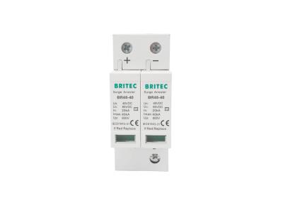 China 2P 40KA Solar Surge Protection Device 48V DC Type 2 Lightning Protector with 65V Max Voltage for sale