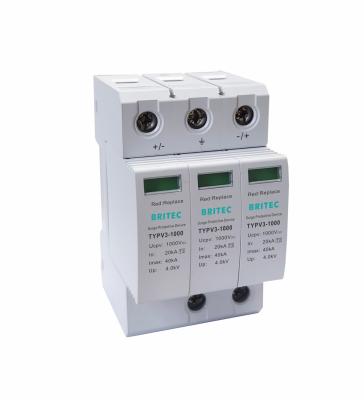 China Type 2 PV Surge Arrester 1000V DC SPD for Solar System Protection for sale