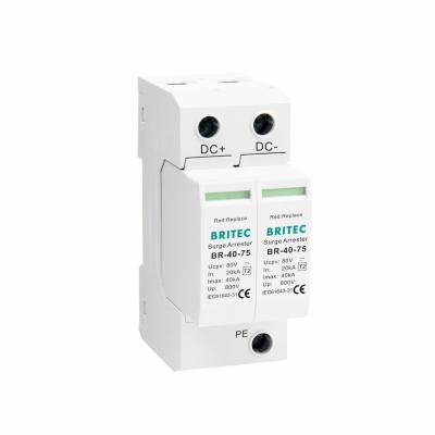 China BRITEC BR-40 75V DC SPD PV Surge Protection Device Solar Surge Arrester 35mm² for sale