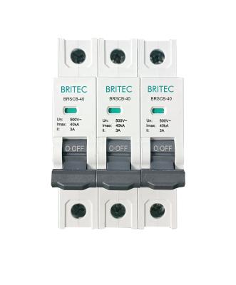 China BRSCB-40 3P SPD Backup Protector with SCB Technology -40°C to 80°C DIN Rail Mount 5-Year Warranty for sale