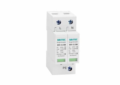 China 2P 275V 12.5kA Surge Protection Device Type 1+2 SPD with 25ns Response Time for AC Power Systems for sale