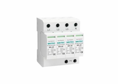 China BRITEC BR-40 4P Class II AC Surge Protector 40kA 385V SPD for TN-S Power Systems for sale