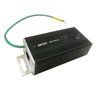 China BRITEC BR-POE-M POE Ethernet Surge Protector 5KA RJ45 Lightning Protection for IP Camera for sale