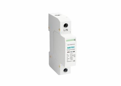 China Class I+II Iimp 12.5kA SPD Lightning Arrester 1P Surge Protection 275V for sale