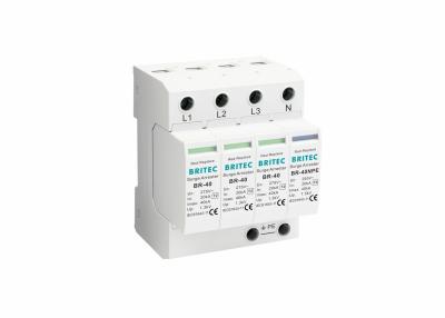 China 40kA Pluggable MOV SPD Type 2 Surge Protection Device with Visual Status Display - 20kA Nominal, 35mm DIN Rail for sale