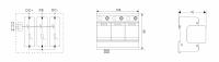China BRPV3-1500-12.5 DC SPD 1500V 12.5kA PV Surge Arrester T1 T2 Surge Protection for sale