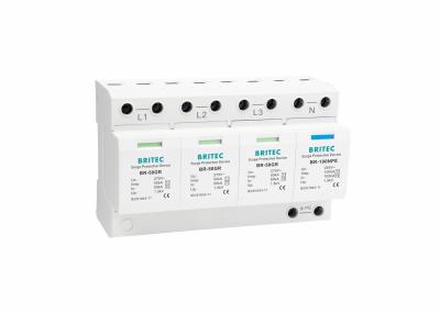 China TUV Certified Class I Lightning Surge Arrester 275V 50kA Three Phase Surge Protector IP20 for sale