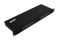 China BRITEC BRRJ45L-16R RJ45 Surge Protector 1000Mbps Ethernet Lightning Protection Rack Mount for sale