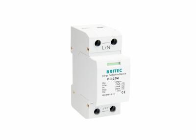 China Type 1+2+3 Surge Protection Devices 25kA 1 Pole AC Surge Protector for sale