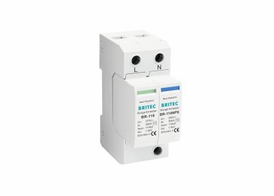 China Type 2 Surge Protective Device SPD 110kA 275V 320V 385V Surge Arrester IP20 for sale