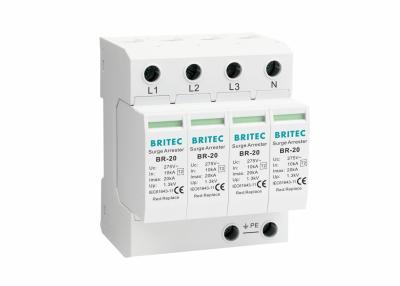 China IEC61643-1 Type 2 20kA Surge Protection Device SPD Surge Arrester for AC 50/60Hz Systems for sale