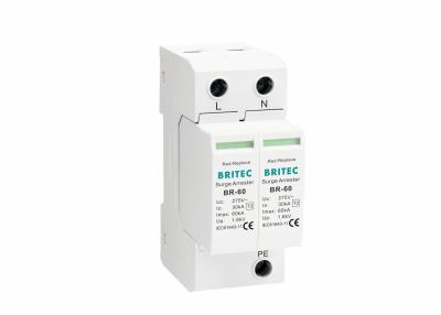 China AC SPD 2 Pole MOV 60ka Din Rail Type 2 Surge Protection Device for sale