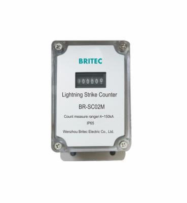 China BR-SC02M SPD Lightning Surge Counter with 0-999999 Count Range and Power-Off Memory Retention for sale