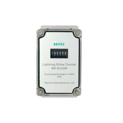 China BR-SC02M Lightning Strike Counter with 999,999 Event Capacity and IP65 Rating for Surge Protection Systems for sale