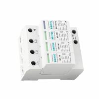 China AC Surge Protector SPD 3P+NPE 275V Iimp 7kA Type 1 Type 2 Lightning Arrester for House Protection for sale