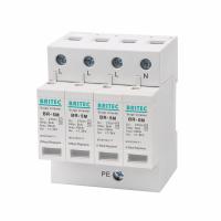 China Type 1+2 Surge Arrester 5kA 275V 4P Module Design IEC Standard Lightning Protector for sale