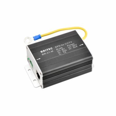 China 10kA CCTV Data SPD Surge Protector with RJ45 Terminal Block - 30Mbps Bandwidth, -40℃ to +80℃ Operating Range for sale