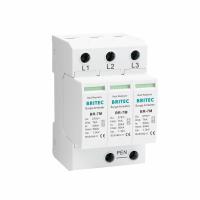 China 7KA Lightning Impulse Current Type 1+2 Surge Protection Device with DIN-rail Mounting for sale