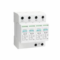 China 7KA Lightning Impulse Current Type 1+2 Surge Protection Device with DIN-rail Mounting for sale