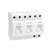 China SPD 275V 3-Phase Lightning Surge Protector Type 1 - 100kA Discharge Current, 35mm DIN Rail Mount for sale