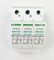 China BRITEC BRPV3-1500-6.25 DC Surge Protection Device 1500V 3 Pole T1 T2 SPD for Solar PV for sale