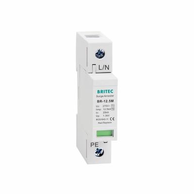 China 320V 1 Pole Type 1+2 AC Surge Protective Device 12.5kA Iimp 50kA Imax for sale