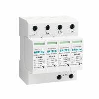 China BRITEC TY-40 Type 2 Surge Protection Device 320V 40kA 4P Pluggable SPD for Electrical Systems for sale