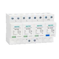 China BR-50GR 4P AC 385V Surge Protection Device with 50KA Lightning Protection and 4P Configuration Three Phase T1/2/3 Lightning and surge arrester for sale