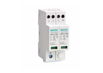 China BR275-10DP Three Phase Surge Protective Device Type 3 275V 5kA 4 Pole Surge Arrester for sale