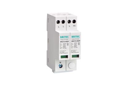 China Type 2 & Type 3 SPD 275V Surge Arrester 3-Pole + NPE 40kA DIN Rail Mount Protection Device for sale