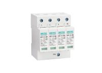 China 3 Phase Whole House Surge Suppressor 20kA 275V Type 1+2 Class I+II 4P Protection Device for sale