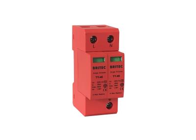 China 320V Pluggable 40kA 2P Type 2 Surge Protection Device Modular Surge Arrestor for sale