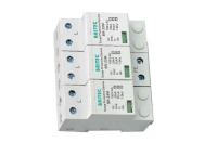 China 35mm DIN Rail 25KA 3P 150V Power Surge Protection Device - Class B+C Lightning Protector for sale