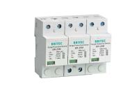 China 35mm DIN Rail 25KA 3P 150V Power Surge Protection Device - Class B+C Lightning Protector for sale