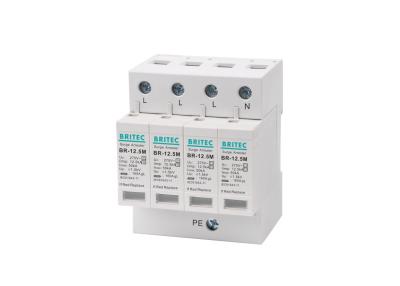 China T1+T2 B+C I+II 4P 12.5kA AC Surge Protective Device Type 1+2 SPD for sale