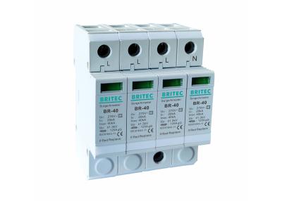 China 4 Pole 40kA 275V Type 2 Surge Protective Device SPD IEC 61643-11 for sale