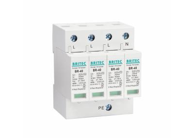 China BR-40 Type 2 Surge Protective Device 320V 4P 40kA Lightning Protection SPD Class II for sale